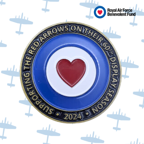 Red Arrows 60th Anniversary Challenge Coin | RAF Benevolent Fund Shop